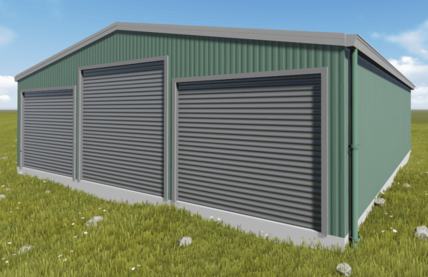 9m x 9m x 2.4m Triple Garage Kit - Action Sheds